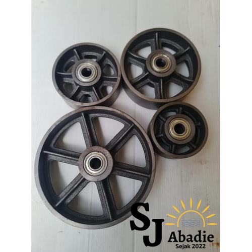 Jual (1 PC) Roda Ban Gerobak Besi / Karet Tebal XPTOOL Heavy Duty 3 5 6 ...