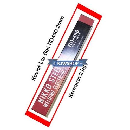 Jual Kawat Las Besi 2mm Pack 2kg Nikko Steel RD460 2mm 2 kg Kawat Las ...