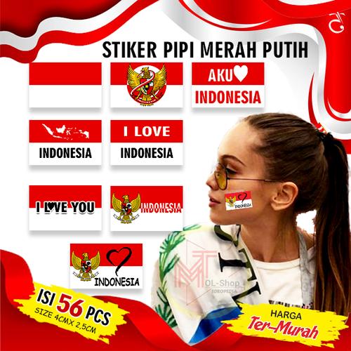 Jual Stiker Pipi Merah putih - Sticker Bendera Indonesia - CAMPUR - Kab ...