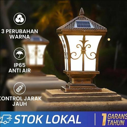 Jual lampu pagar led tenaga surya minimalis Plastik lampu tiang ...