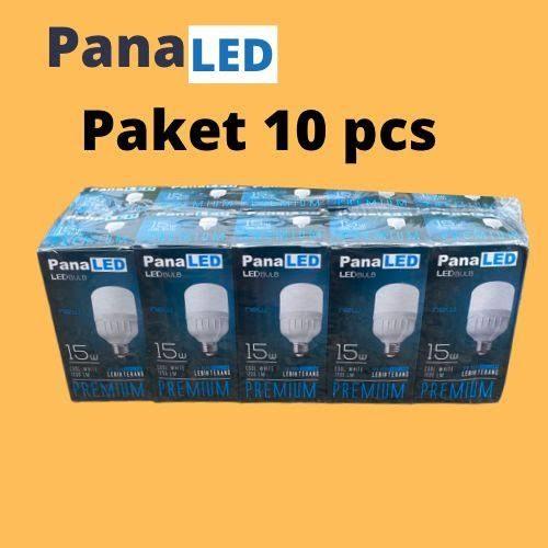Jual Lampu LED Putih PanaLED PREMIUM 10PCS 5W 10W 15W 20W 30W Bohlam LED - 10WATT - Jakarta ...