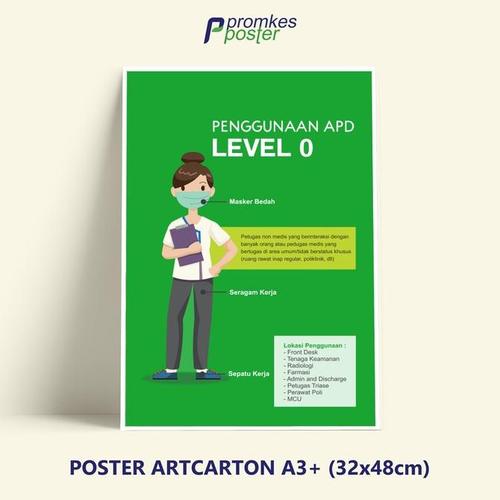 Jual Poster Kesehatan Alat Pelindung Diri APD Level 0 - Jakarta Barat ...