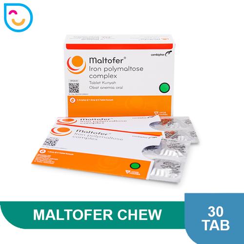 Jual Maltofer Chew Tablet Kunyah Penambah Darah Anemia isi 30 - Jakarta ...