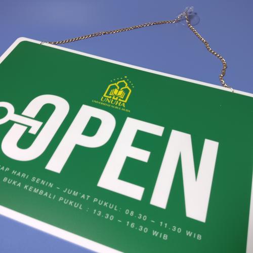 Jual OPEN CLOSE SIGN BOARD ACRYLIC JUMBO 30x45cm Tulisan Buka Tutup ...