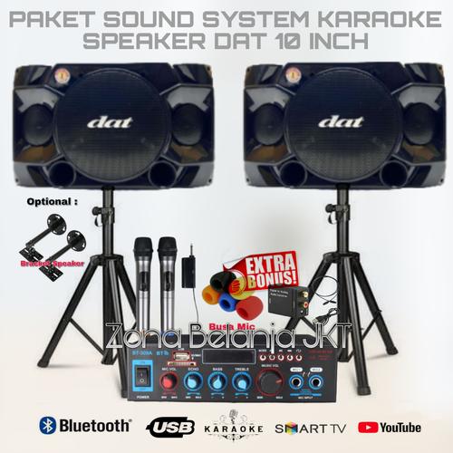 Jual PAKET SOUND KARAOKE RUMAH SPEAKER DAT 10 INCH PAKET KARAOKE MURAH ...