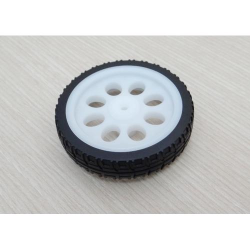 Jual Roda 65mm Karet Rubber Wheel Robot Tire TT Motor Smart Car DIY ...