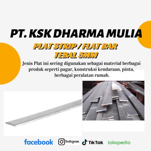 Jual Plat Strip / Flat Bar 201 KSK Stainless Steel Tebal 5mm - 30mm ...