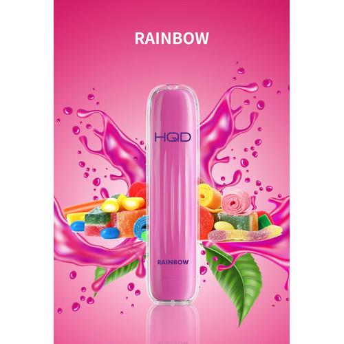 Jual HQD Wave Rainbow | 600 puffs | Disposable Pods | E-Cigarette ...