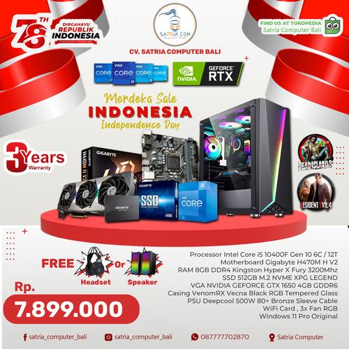 Jual RAKITAN PC GAMING Intel Core i5 10400F/GTX1650 4GB/8GB/SSD 512GB NVME - Kota Denpasar ...