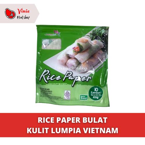 Jual Rice Paper Bulat / Kulit Lumpia Vietnam / Kertas Beras Halal - 10 ...