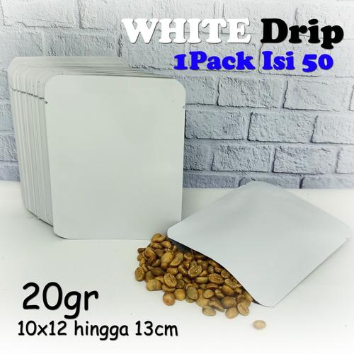 Jual (50 pcs) Kemasan Sachet Kopi untuk Drip Bag Coffee Warna Putih ...
