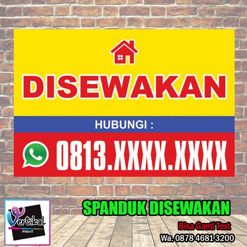 Jual Cetak Banner Spanduk Sewa Disewakan Highrest Flexi 280 Gram ...