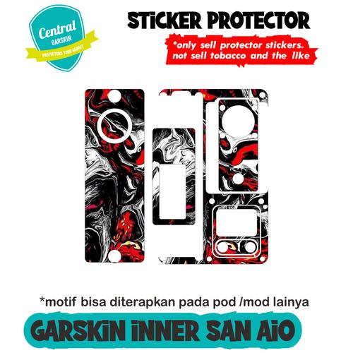Jual Garskin Sticker Inner San Aio bisa custom - red - sesui foto - Kab ...