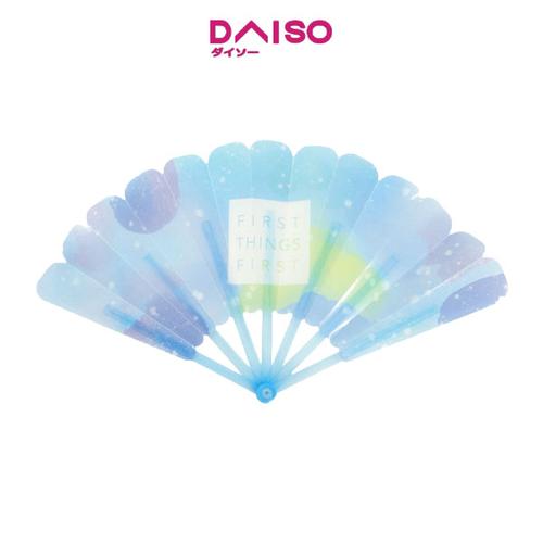 Jual Daiso Plastic Folding Fan - Watercolor kipas angin - Jakarta ...