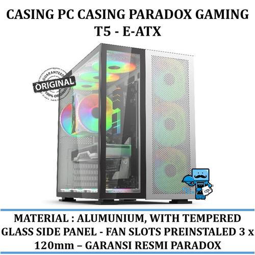 Promo Casing Pc Casing Paradox Gaming Tommorow T5 - E-Atx Cicil 0% 3x ...