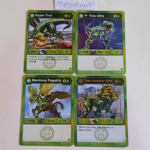 Jual Kartu Bakugan Ventus Evo Hyper Trox/Maximus Pegatrix/Howlkor Ultra ...