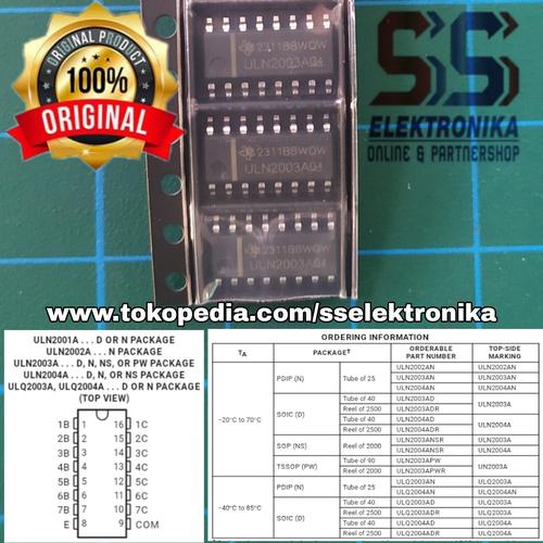 Jual ULN2003 ULN2003A IC SMD ULN 2003 NPN Darlington Transistor Array - Kota Surabaya - SS ...