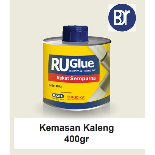 Jual RU Glue 400g Kaleng [lem pipa & fitting PVC rucika] - 400 gram ...