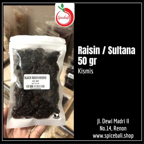 Jual 50 gr Dried Black Raisin / Buah Kismis Hitam Besar/ Sultanas Big ...