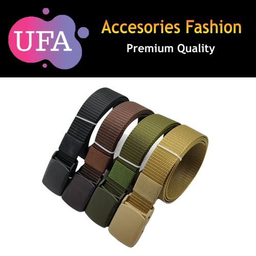 Jual Gesper Belt Sabuk Ikat Pinggang Canvas UFA Bebas Xray Bandara 110 ...