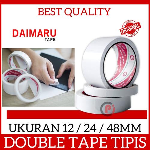 Jual Original DAIMARU Double Side Tape Tipis Tisu Timbal Balik 12 24mm ...