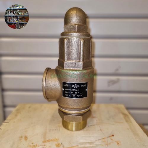 Jual Safety valve 20 kg hisec 11/2" inch Dn 40 Kuningan Drat 20 bar ...