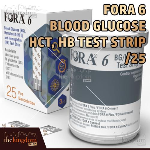 Promo Fora 6 3in1 Glucose Hematocrit Hemoglobin Hb 3 1 Strip Gula ...