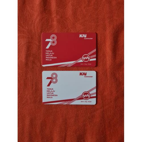 Jual Kartu Multi Trip KRL KMT Commuter Line HUT RI 78 th Indonesia Maju ...
