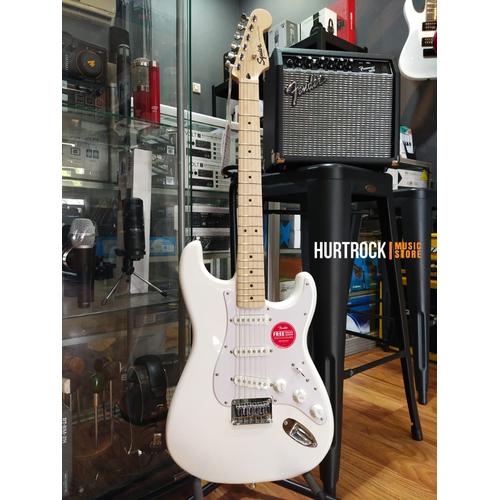 Jual Squier Sonic Stratocaster HT Electric Guitar w/White Pickguard ...
