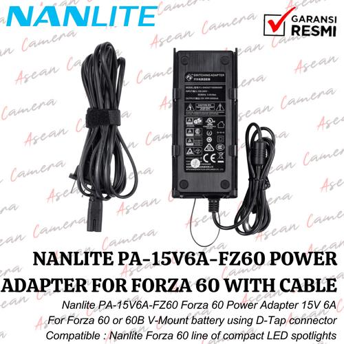 Jual Nanlite PA-15V6A-FZ60 Forza 60 Power Adapter 15V 6A ( PA 15V6A ...