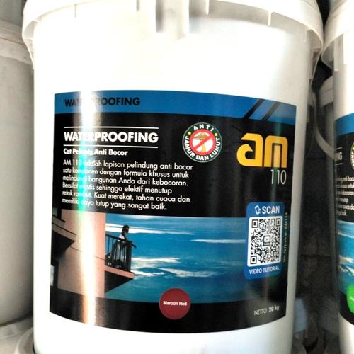 Jual am 110 Waterproofing Cat Pelapis Anti Bocor 20kg- Maroon Red ...