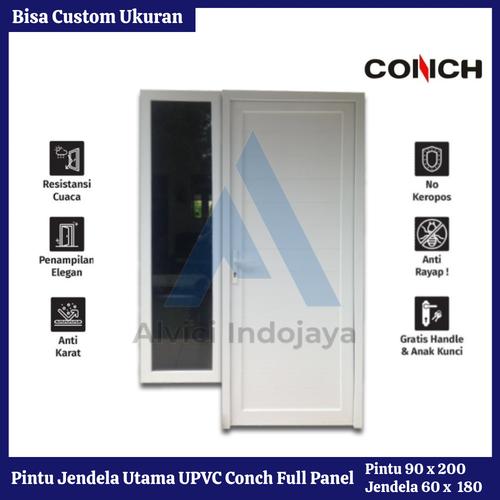 Jual Pintu Jendela Utama UPVC Conch Full Panel - Jakarta Barat - UPVC ...