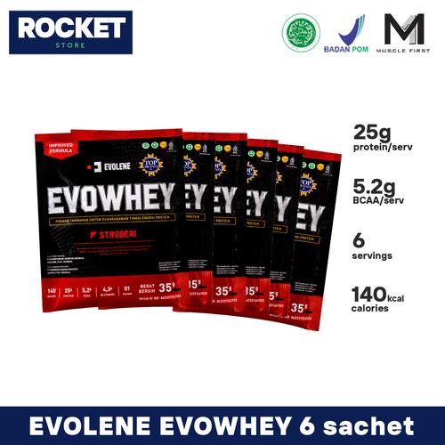 Jual EVOLENE Whey Protein 6 sachet 210 gram - Suplemen Fitness Susu ...