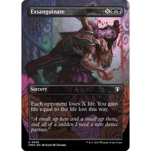 Jual MTG Single Exsanguinate Borderless Commander Masters - Jakarta ...