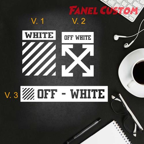 Jual Stiker Off White Logo STICKER Cutting Sticker aksesoris Motor ...