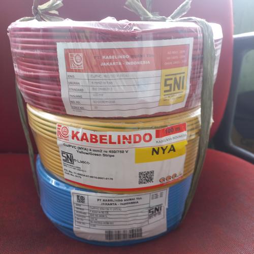 Jual Kabel NYA 4mm KABELINDO Kabel Kawat NYA 4mm KABELINDO @100M 4 ...