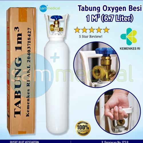 Jual Unik Tabung Oksigen khusus Medis 1 m3 Warna Putih LENGKAP Limited ...