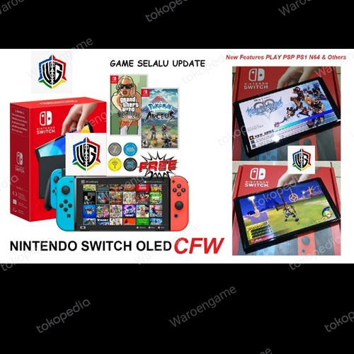 Promo Nintendo Switch OLED Neon Atmos Dual SPLIT OS FREESHOP Cheat PS1 - TABLET ONLY 128 Cicil 0 ...