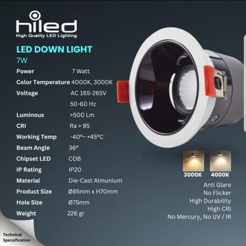 Jual HILED CEILING COB INNOVE SPOTLIGHT DOWNLIGHT 7wat 10watt 12watt ...