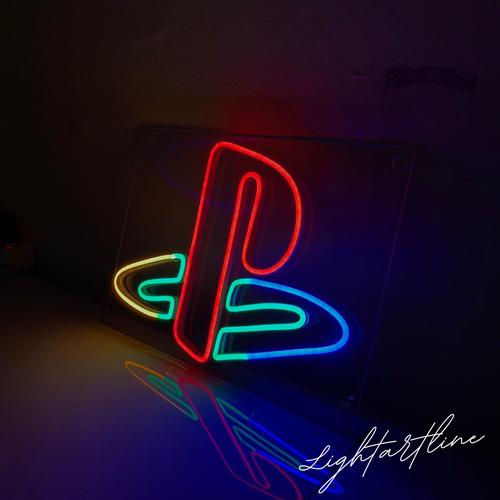 Jual Neon Flex Logo PS - lampu Logo PS - Neon Sign dengan Logo Logo PS ...