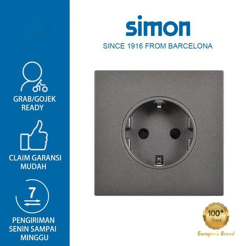 Jual Stop Kontak Schuko Socket Simon i7 Grey - Jakarta Barat - Toko ...