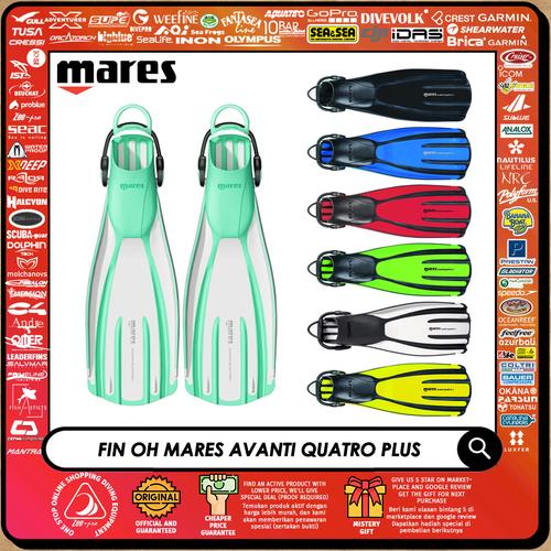 Jual Fin Scuba Diving Open Heel Mares Avanti Quattro Power Plus Alat Selam - YELLOW, XL - Kota ...