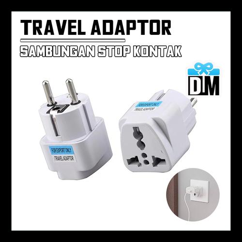 Jual Colokan Steker Universal Travel Adaptor sambungan listrik kaki 3 2 ...