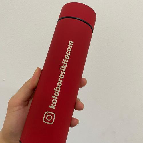 Jual Custom Tumbler LED Suhu / Tumbler Custom Nama Stainless 500ml ...