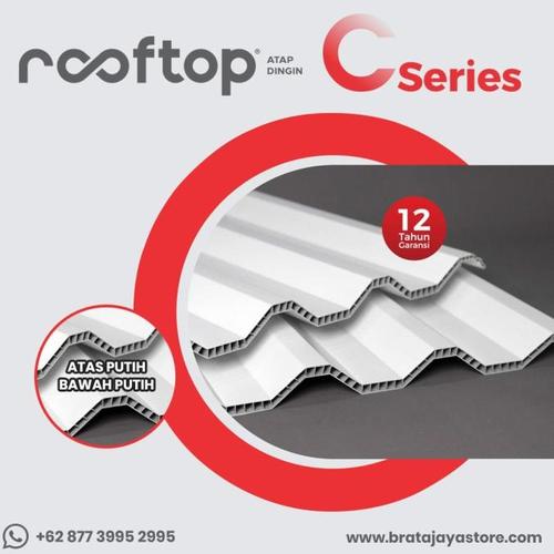 Jual Atap uPVC Rooftop C Series C-Series 1 Meter Rumah Gedung Ruko ...