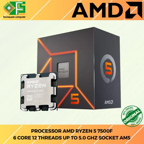 Jual Processor AMD Ryzen 5 7500F 6 Core 12 Threads Up To 5.0 GHz Tray ...