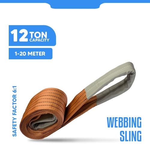 Jual Nobel Webbing Sling Ultra/Tali Angkat barang/tali sabuk 12 TON (6: ...