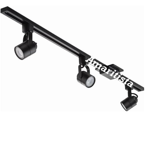 Jual Paket Lampu Track Light LED Sorot 1 Set isi 3 + Rel 1 Meter ...