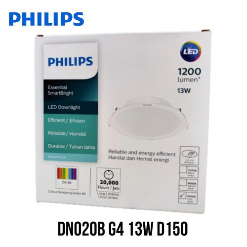 Jual PHILIPS Downlight LED DN020B G4 13W 13 Watt D150 6" Inch - putih ...