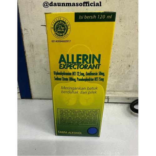 Jual ALLERIN EXPECTORANT SIRUP 120 ML - Kab. Bekasi - Daun Mas Official ...